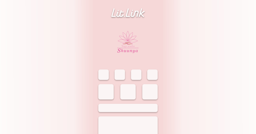 Yoga studio Shuunya lit.link(リットリンク)