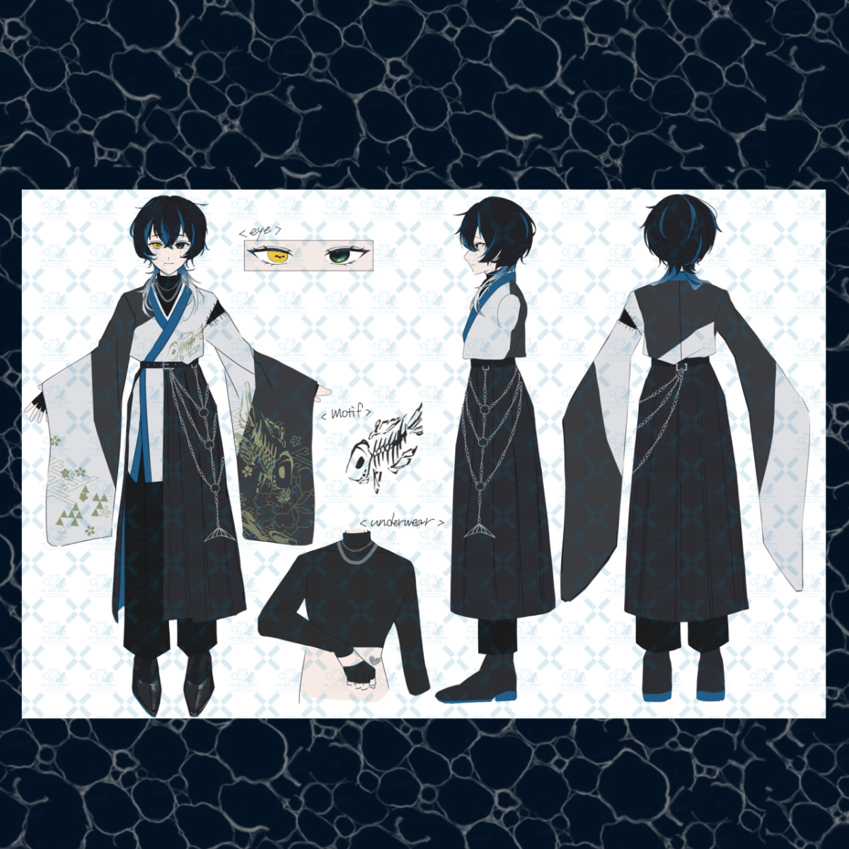 初期衣装三面図